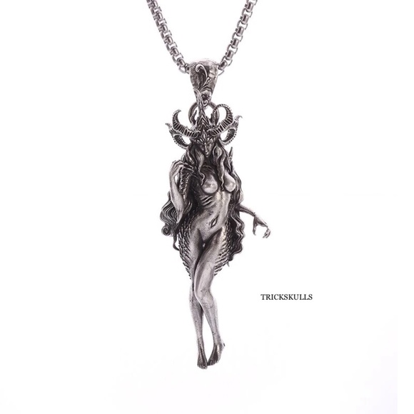 TRICKSKULLS | Jewelry | Twisted Demon Witch Queen Pendant Sexy Punk ...